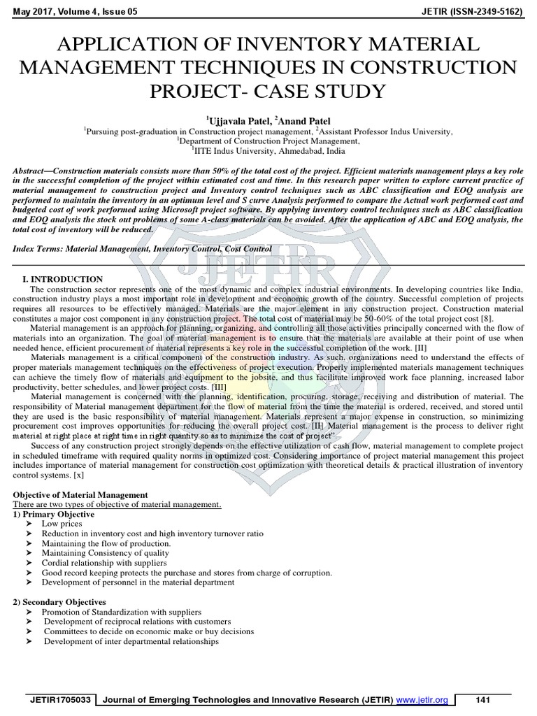 Application of Inventory Material | PDF | Inventory | Supply Chain