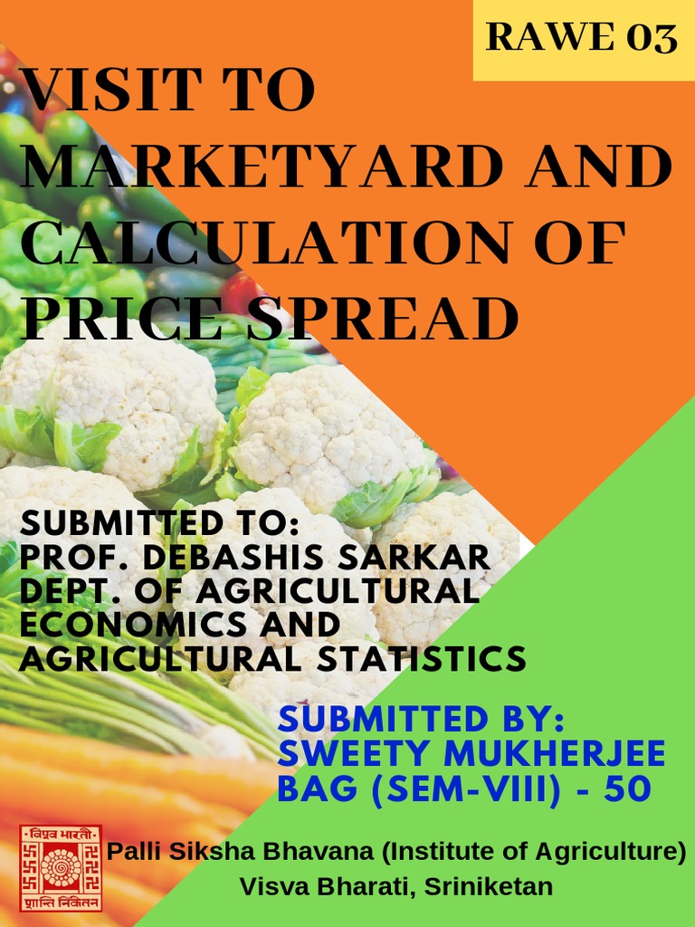 Visit To Marketyard and Calculation of Price Spread | PDF