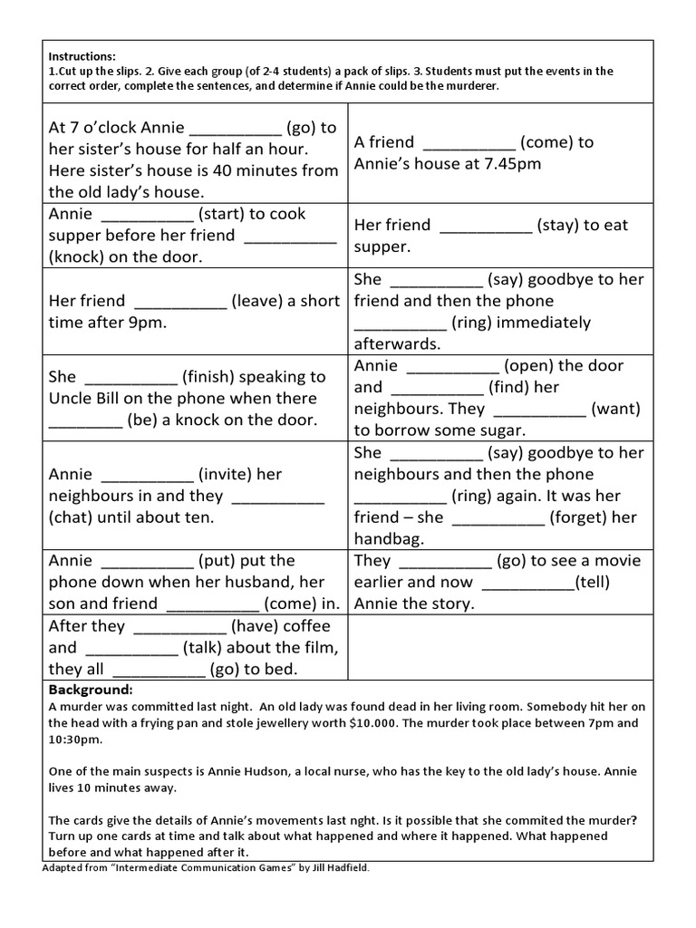 Analyzing Annie's Alibi in a Murder Case | PDF | Violence