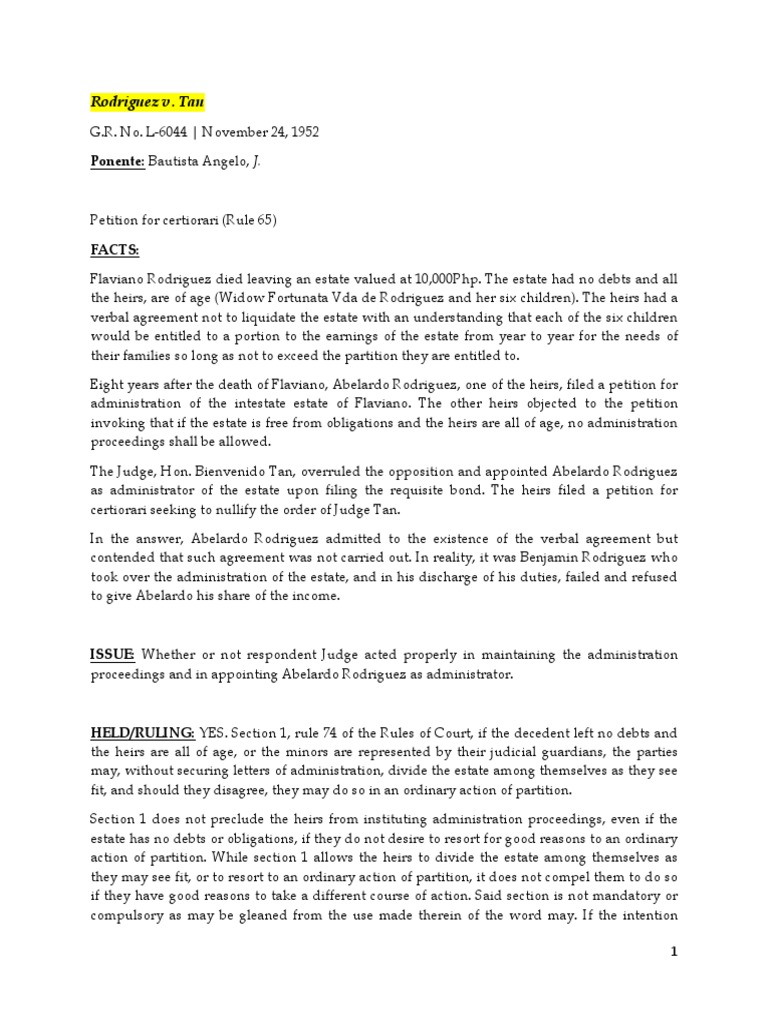 Rev Rem Case Digests Set 2 Cases 3 and 4 | PDF | Lawsuit | Complaint