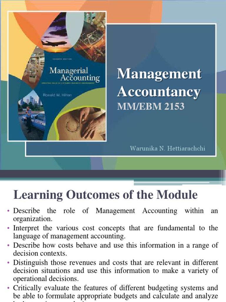 Management Accountancy: MM/EBM 2153 | PDF | Management Accounting ...