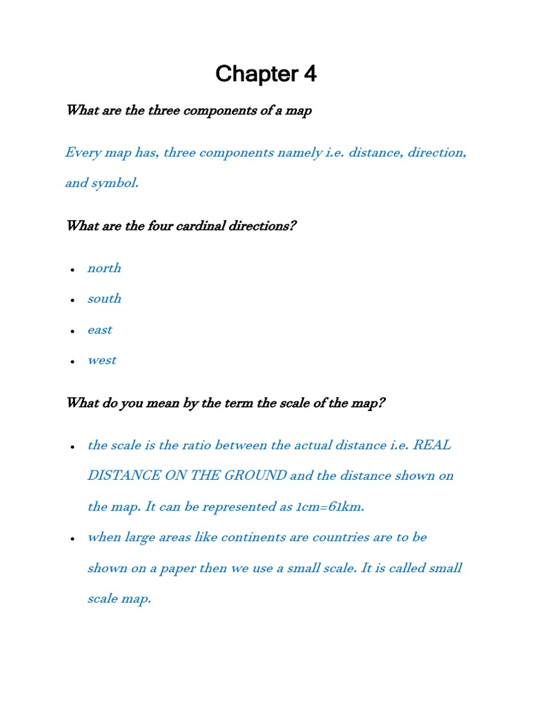 What Are The Three Components of A Map | PDF