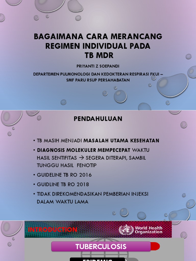 Individual TB MDR Treatment Regimens | PDF | Tuberculosis | Pharmacy