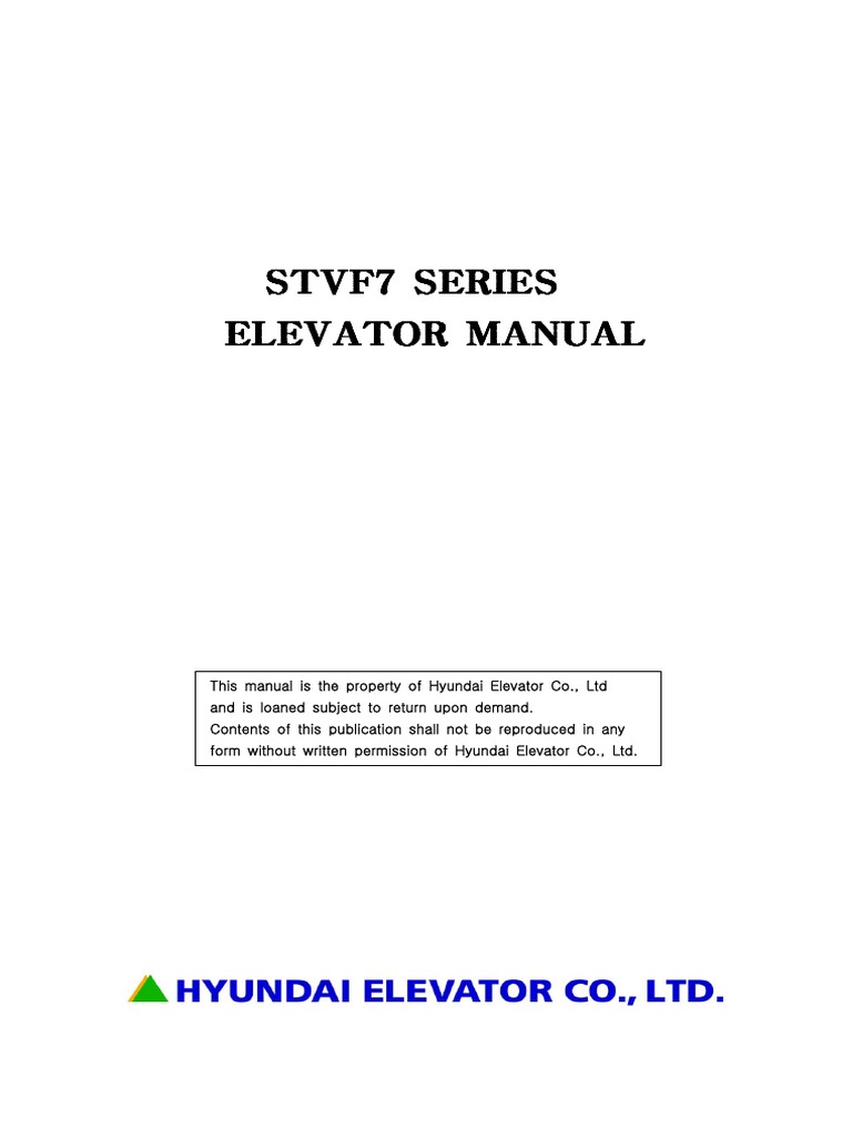 Stvf7 Series Manual | PDF | Elevator | Power Inverter