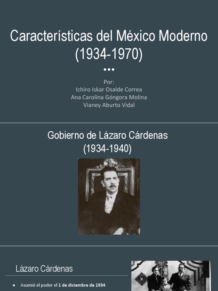 Características Del México Moderno | PDF | México | Los Estados Unidos
