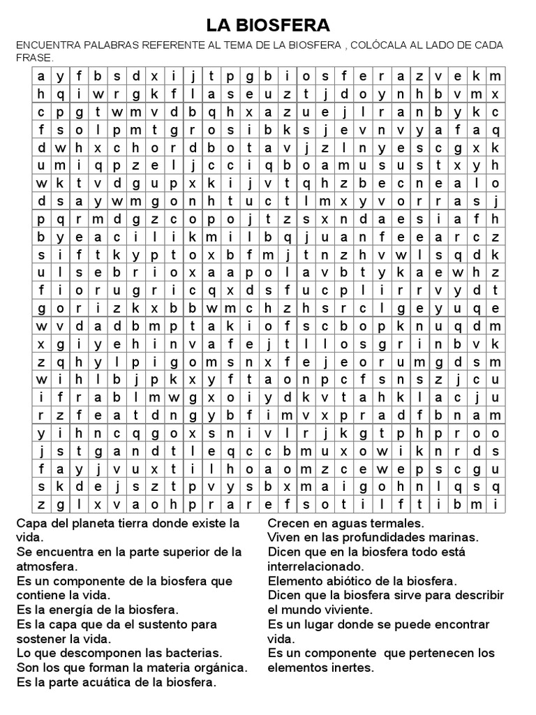 Sopa Biosfera | PDF | Ciencia planetaria | Earth Sciences
