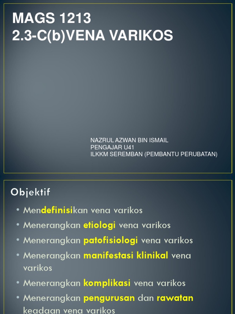 Pengurusan dan Rawatan Vena Varikos | PDF