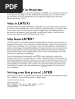 Learn LaTeX in 30 Minutes - Overleaf, Online LaTeX Editor | PDF ...