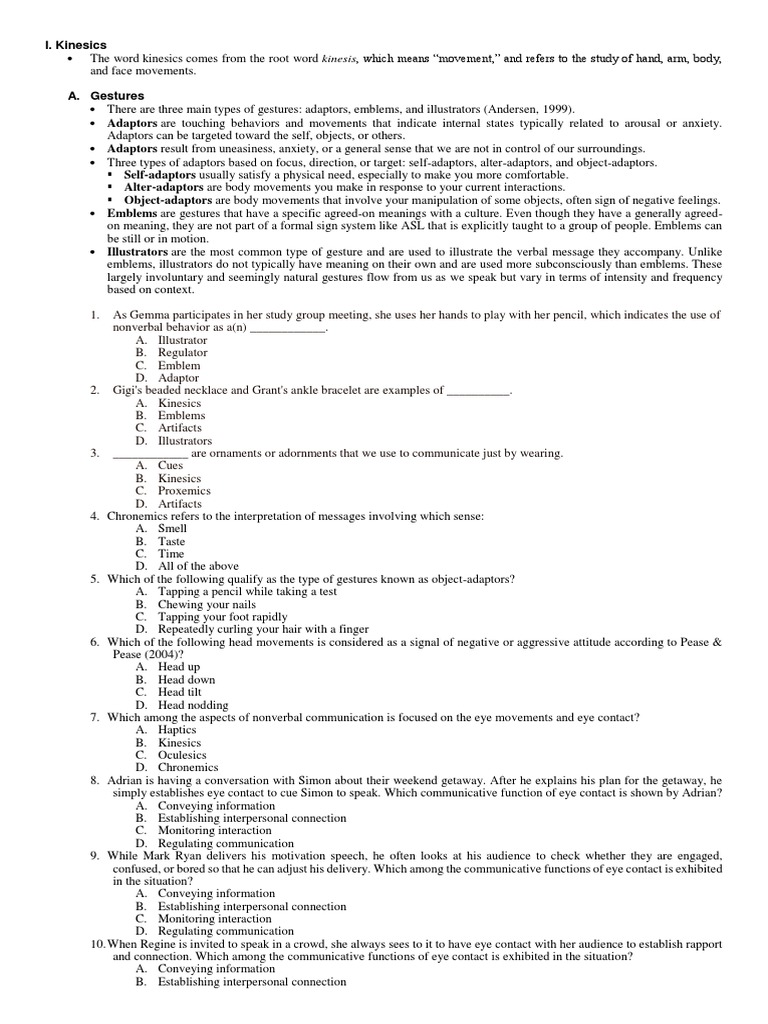 Understanding Nonverbal Communication: Kinesics, Haptics, and Vocalics ...