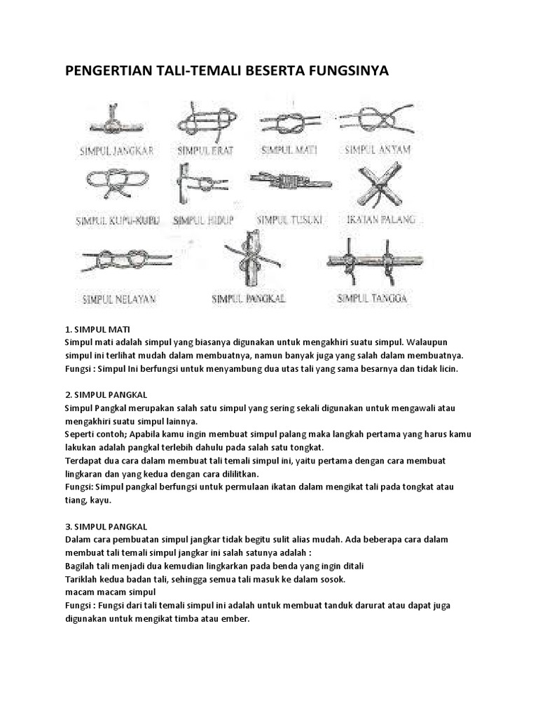 Pengertian Tali | PDF