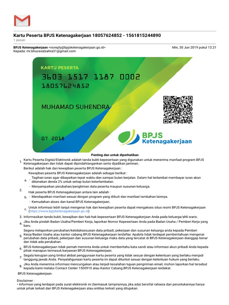 Kartu Bpjs | PDF