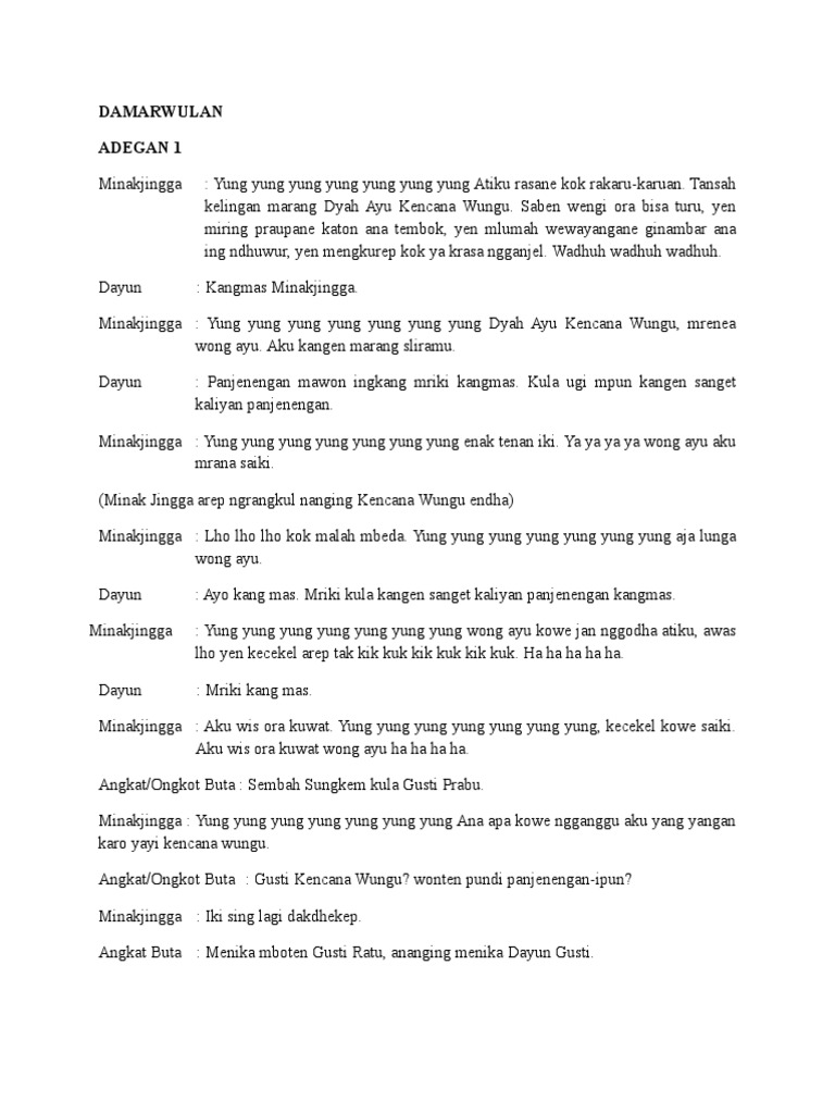 Drama DAMARWULAN | PDF