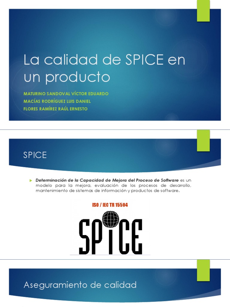 Modelo SPICE | PDF | Software | Calidad (comercial)