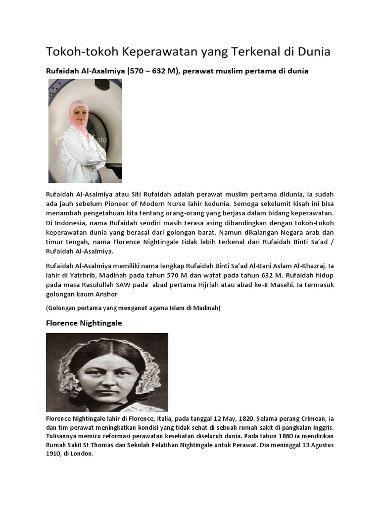 Tokoh Keperawatan | PDF | Agama & Spiritualitas