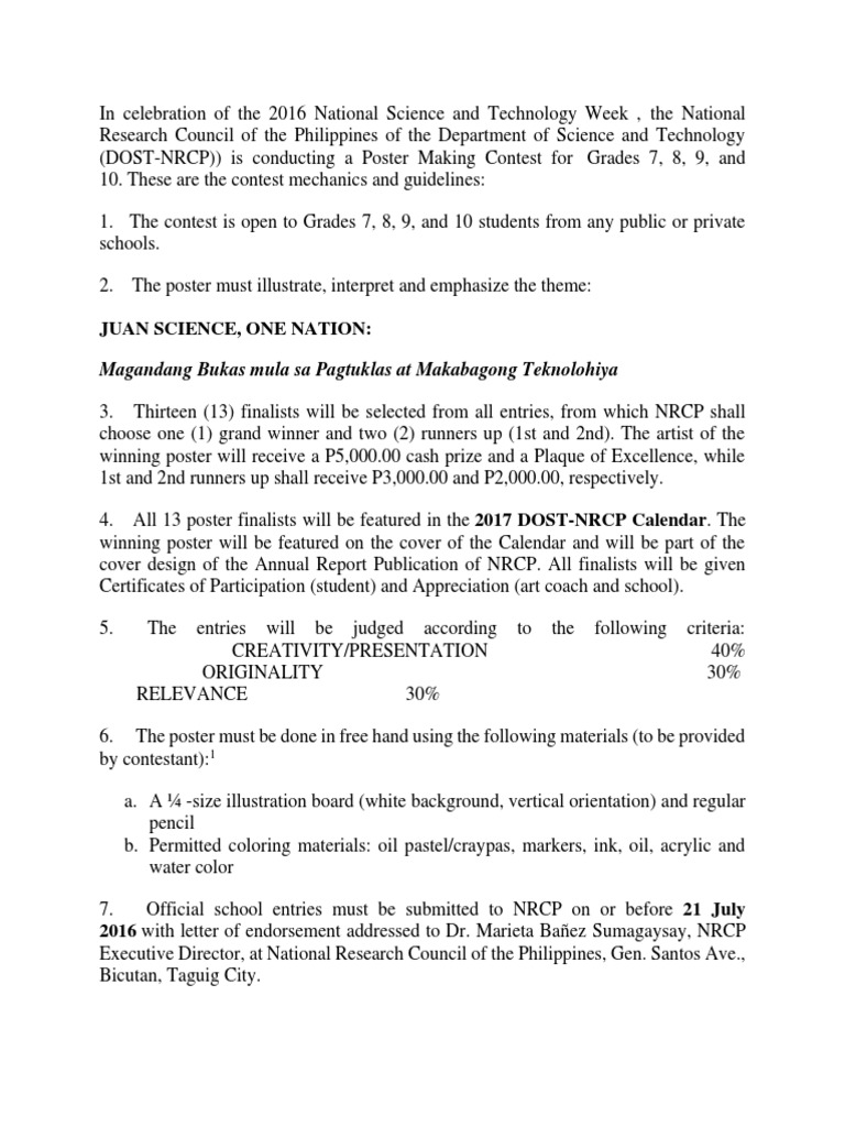 POster Making Contest - Mechanics | PDF | Paintings