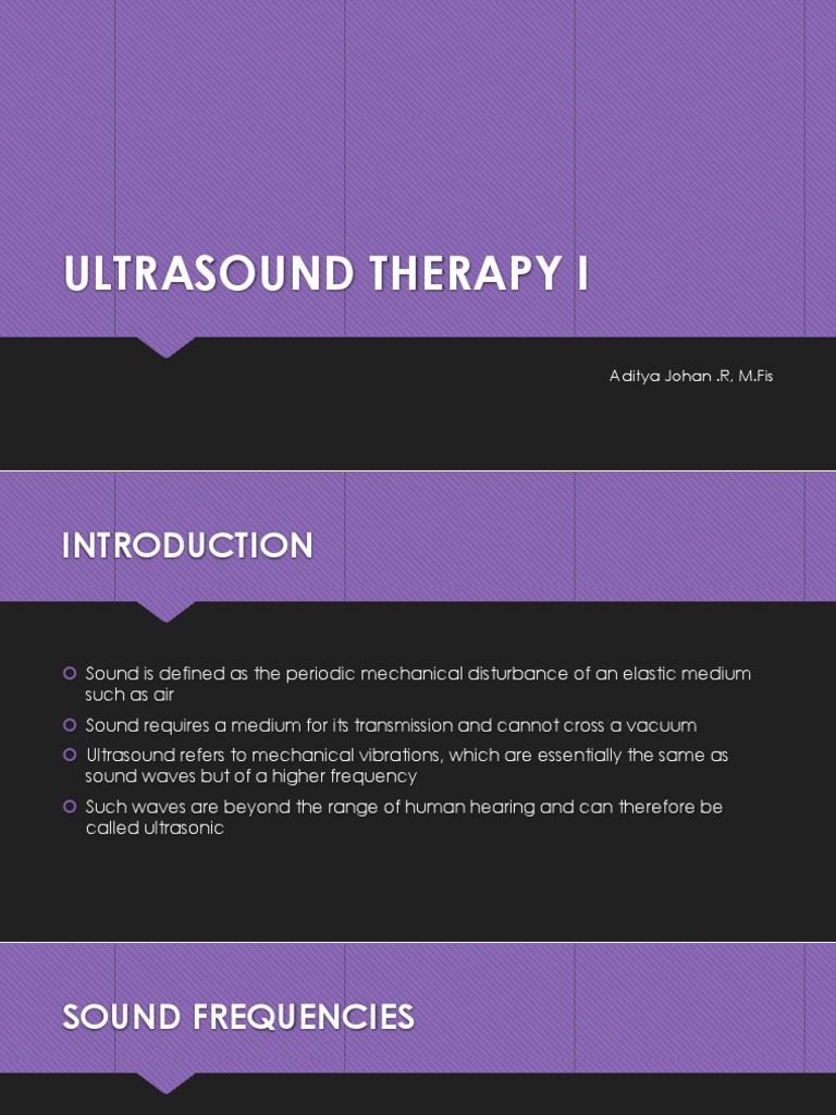 Ultrasound Therapy I: Aditya Johan .R, M.Fis | PDF | Piezoelectricity ...