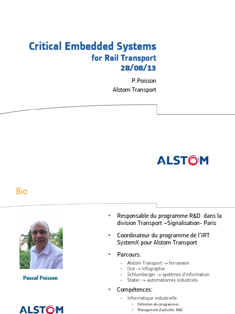 Critical Embedded System For Railways Transport | PDF | Safety | Systems Theory