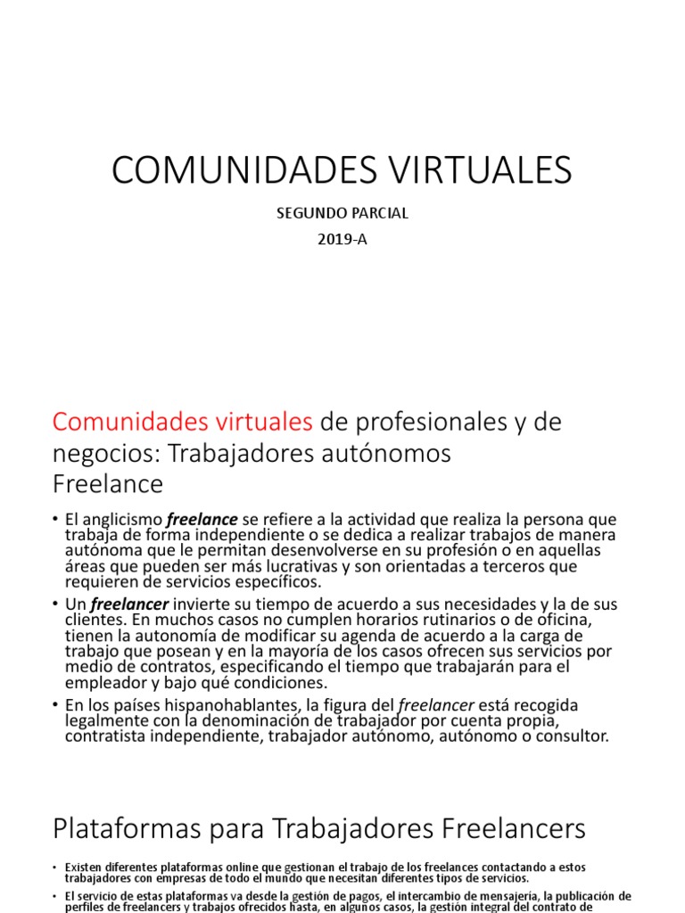 Comunidades Virtuales 402 PDF | PDF | Persona de libre dedicación | Comercio electrónico