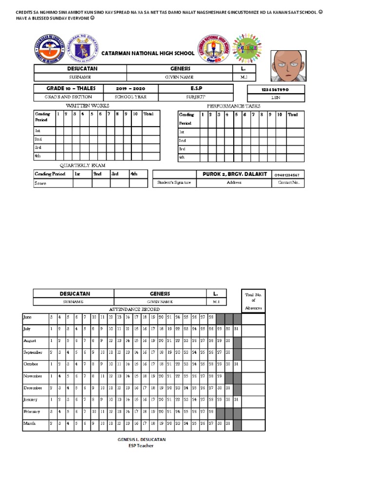 Catarman National High School | PDF