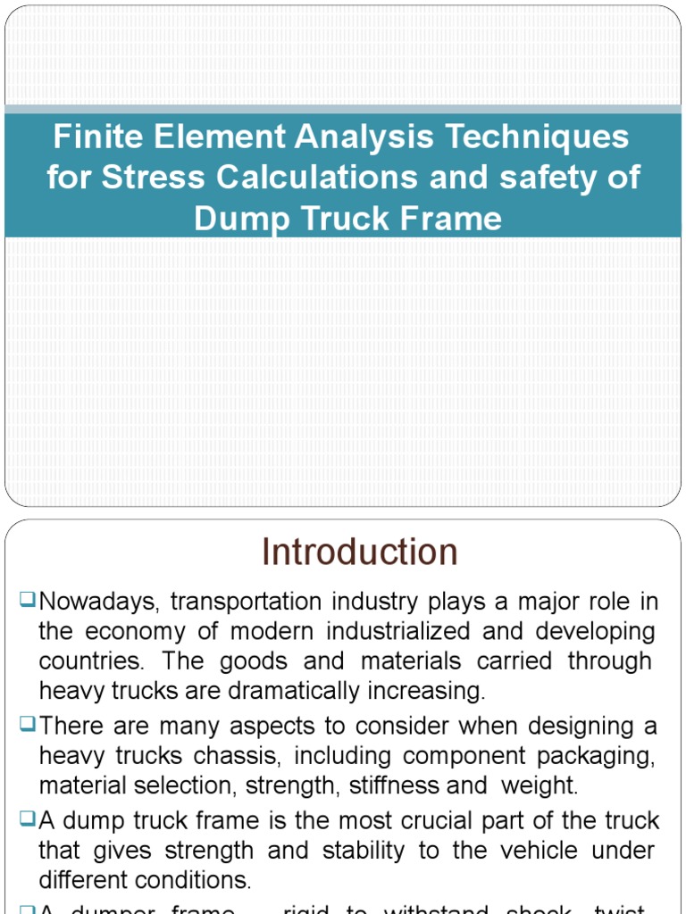 Dump Truck Simulation | PDF | Truck | Stress (Mechanics)
