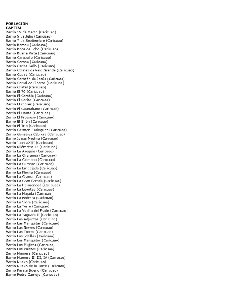 Zonas Postales de Venezuela | PDF | Venezuela | Naturaleza