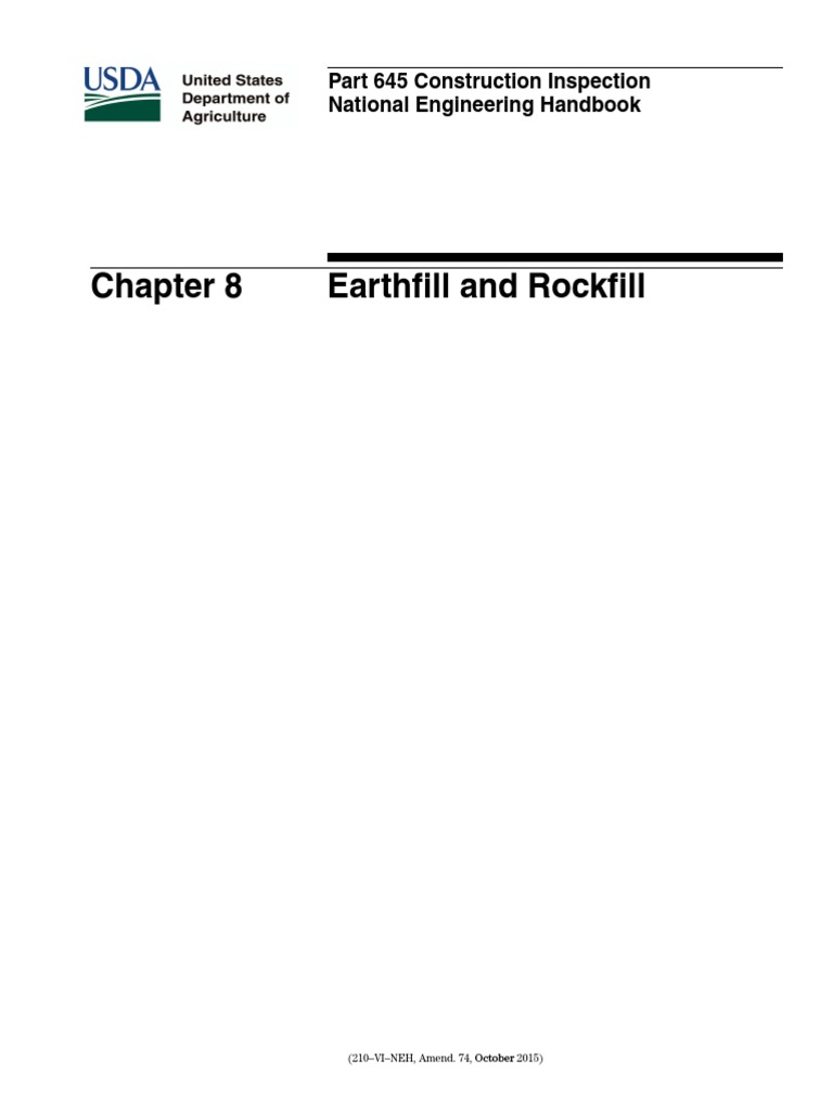 Earthfill and Rockfill Construction Guide | PDF | Soil Mechanics | Dam