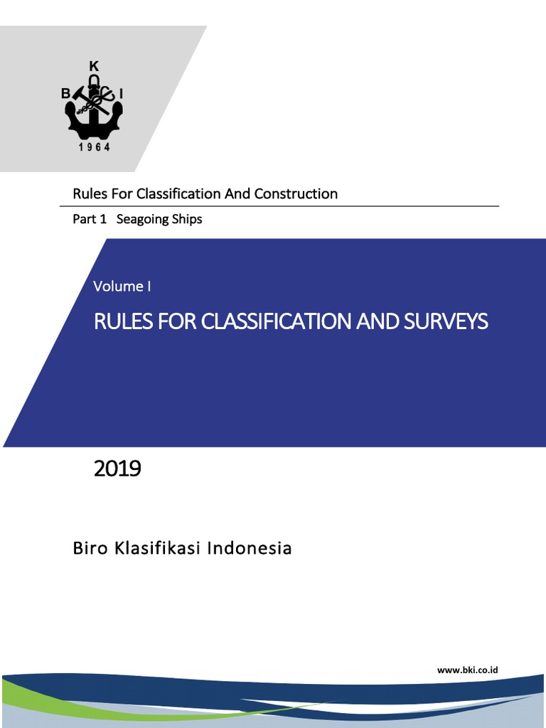 (Vol I), 2019 Rules For Classification and Surveys, 2019 PDF | PDF ...