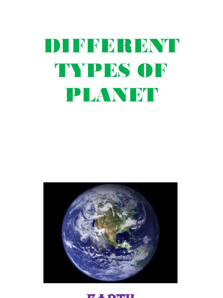 Types of Planet | PDF