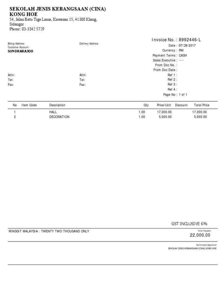 Sales Invoice 2 | PDF