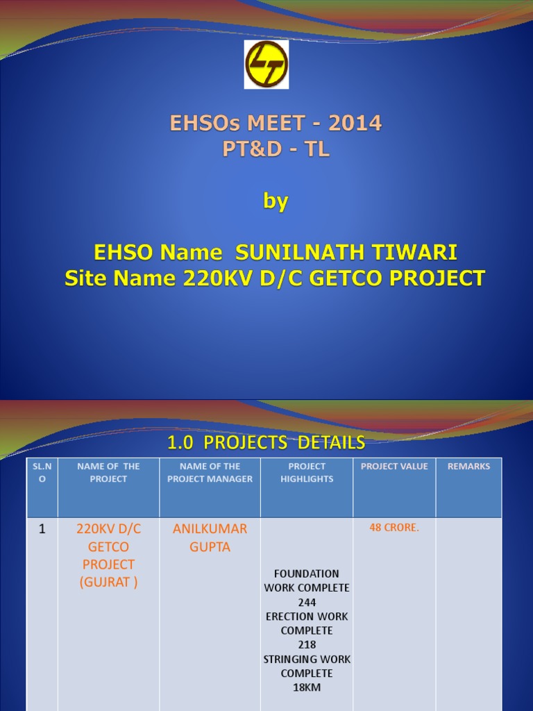 220 KV Getco Project Gujarat | PDF | Safety