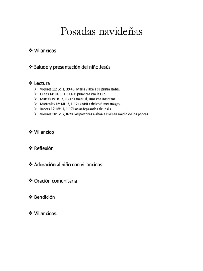 Posadas Navideñas | PDF