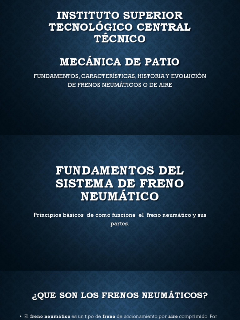 Fundamentos de Frenos Neumáticos | PDF | Neumático | Coche