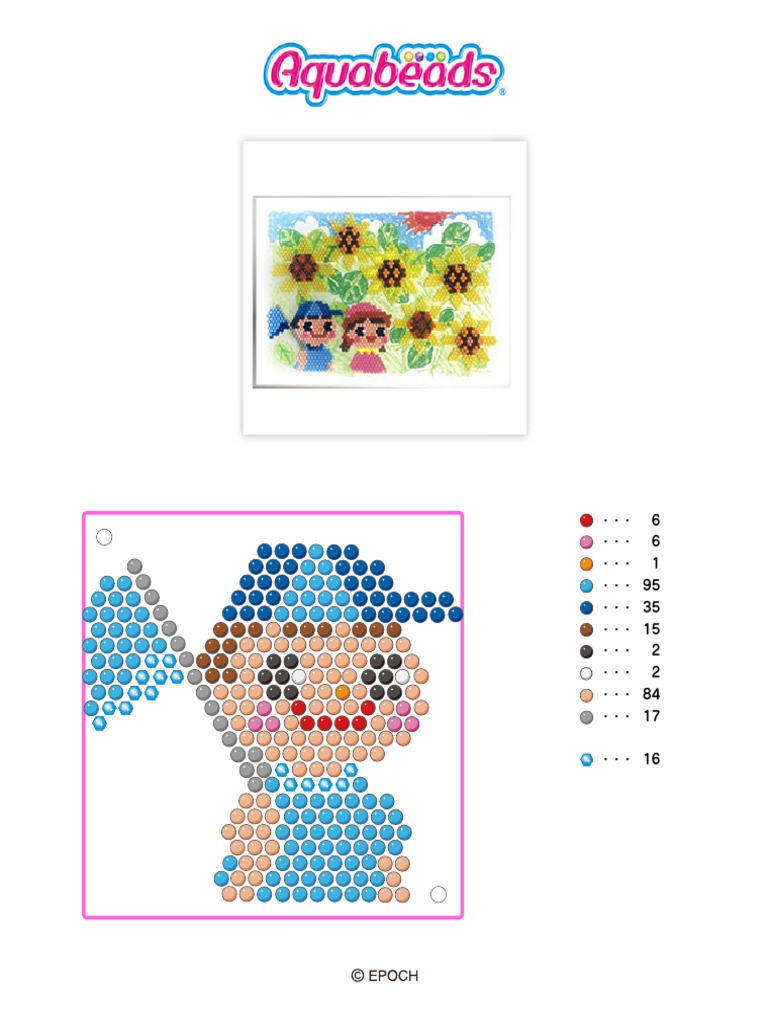 Sunflower Field Aquabeads PDF | PDF