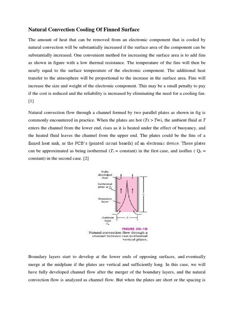 Natural Convection for Electronics | PDF | Heat Transfer | Convection