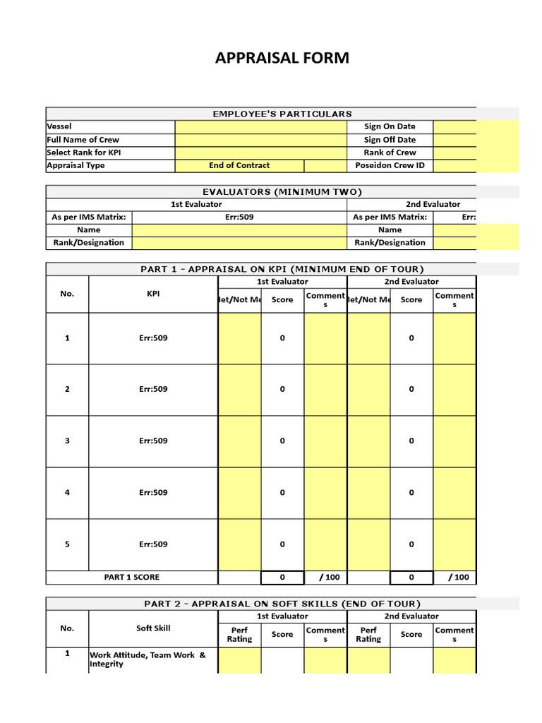 Crew Evaluation & Appraisal | PDF | Business | Psychological Concepts