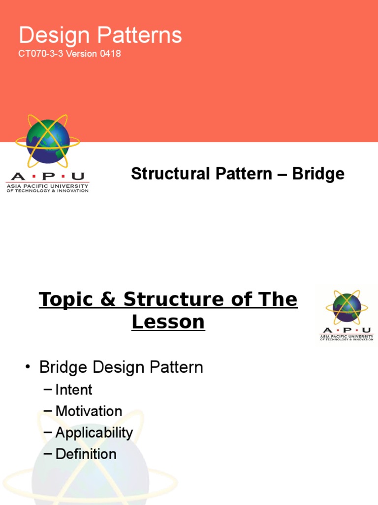 Design Patterns Structural Pattern Bridge Pdf Class Computer Programming Abstraction