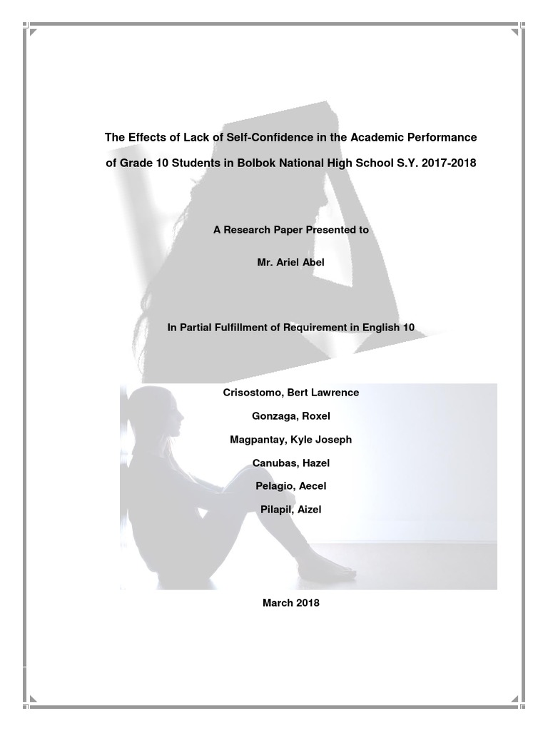 The Relationship Between Self-Confidence and Academic Performance: A ...