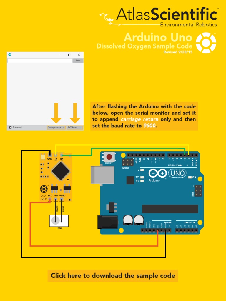 Arduino Uno: Dissolved Oxygen Sample Code | PDF | Central Processing Unit | Arduino