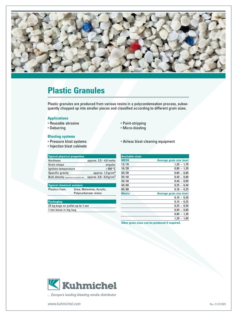 Types and Properties of Plastic Granules | PDF | Procedural Knowledge ...