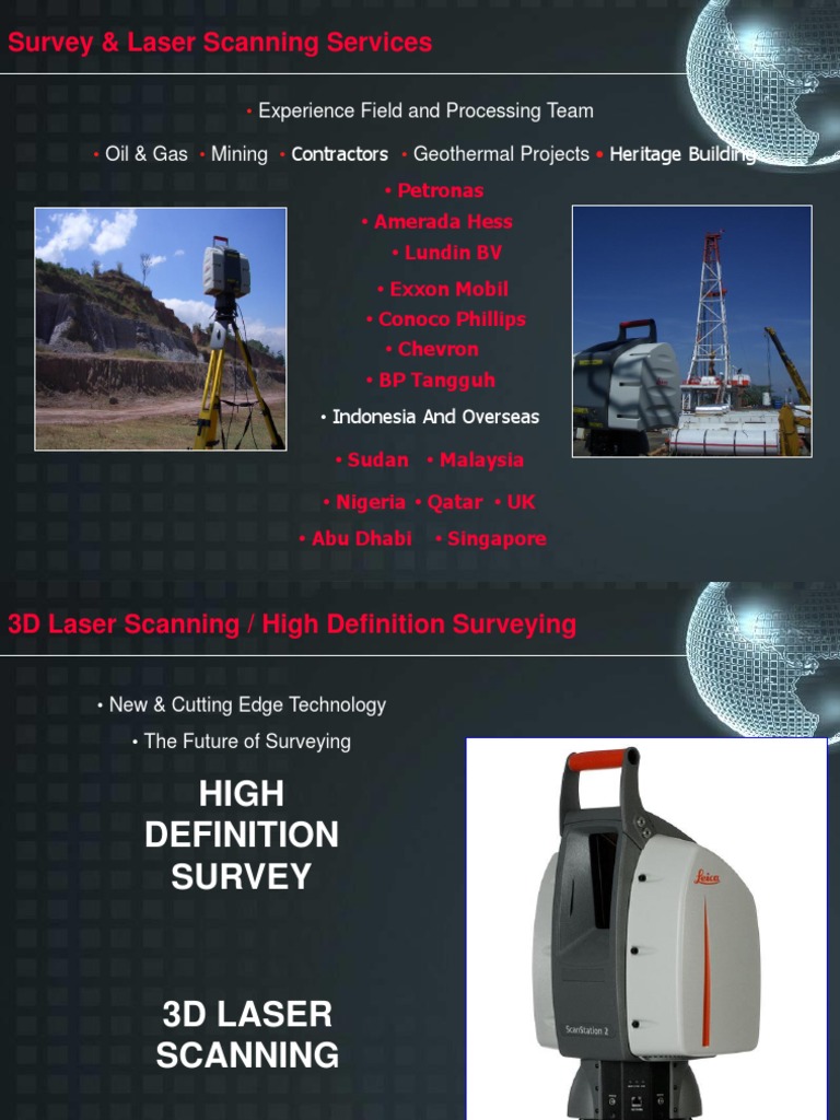 3D Laser Scanning & Survey Services | PDF | 3 D Modeling | Computer ...