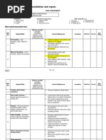 Risk Assesment For Formwork Activity | PDF | Risk | Hazards