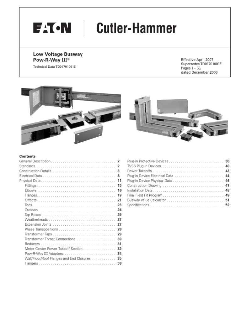 Busduct Eaton | Download Free PDF | Screw | Electrical Engineering