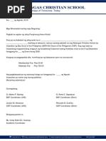 Example of Solicitation Letter Filipino | PDF