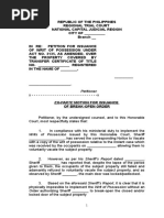 Writ of Execution Sample | PDF