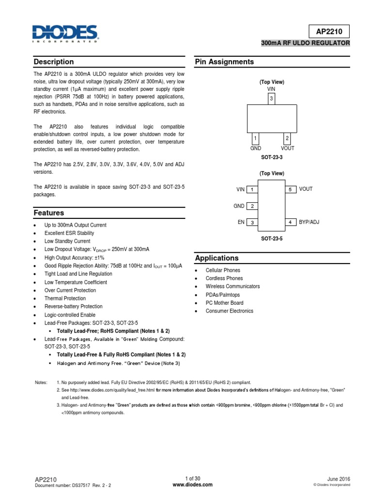 Ap2210 PDF | PDF | Electrical Engineering | Physical Quantities