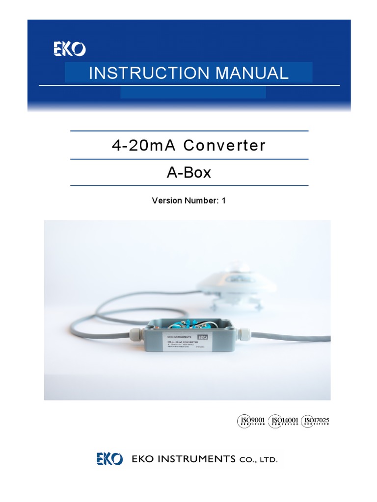 A-Box Manual PDF | PDF | Power Supply | Sensor