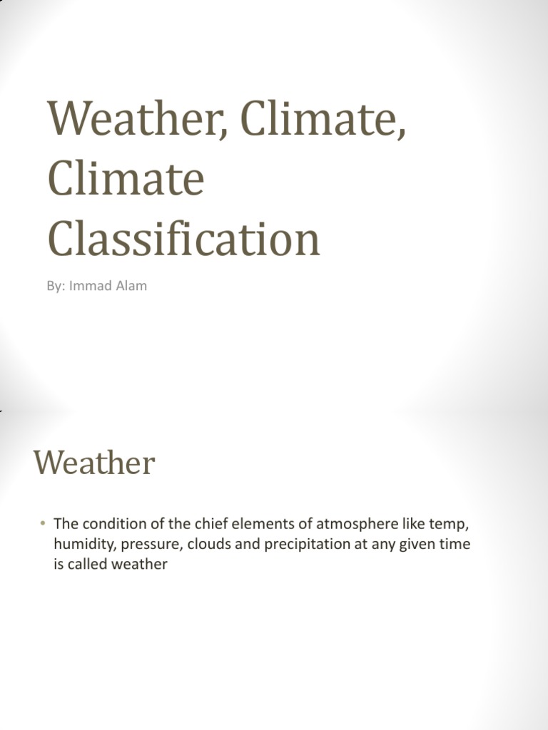 Weather and Climate | PDF | Climate | Tropics