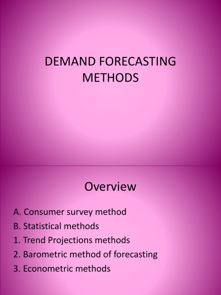 Demand Forecasting Techniques | PDF | Regression Analysis | Forecasting