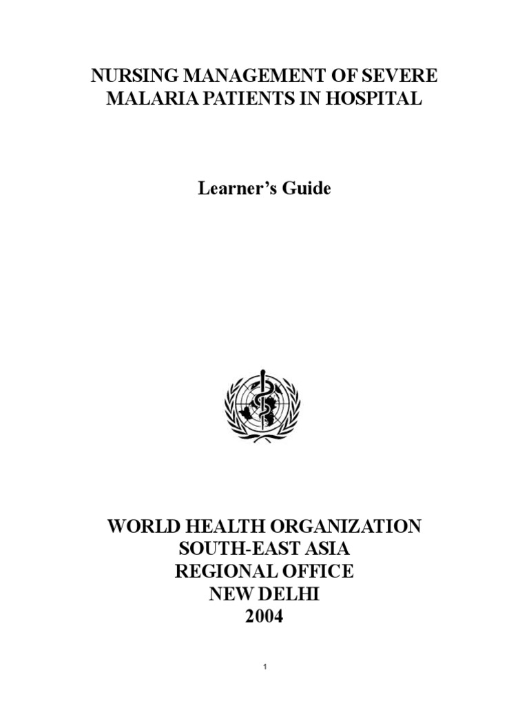 Nursing Care for Severe Malaria Patients | PDF | Malaria | Clinical ...