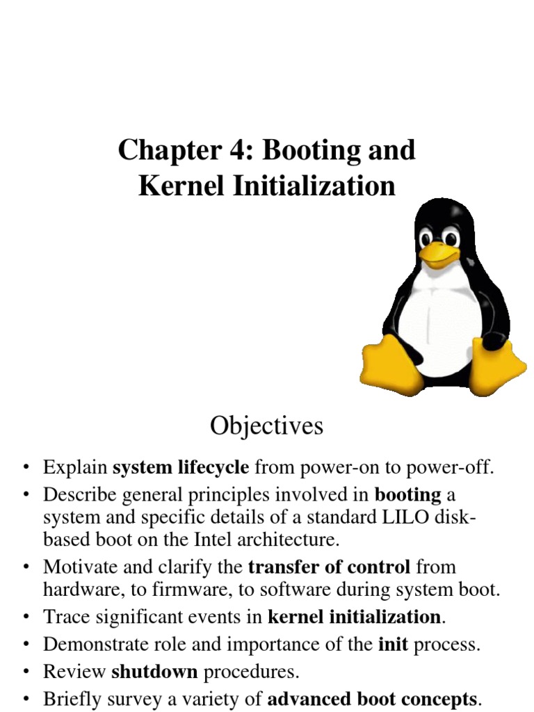 Chapter 4: Booting and Kernel Initialization | PDF | Booting | Bios